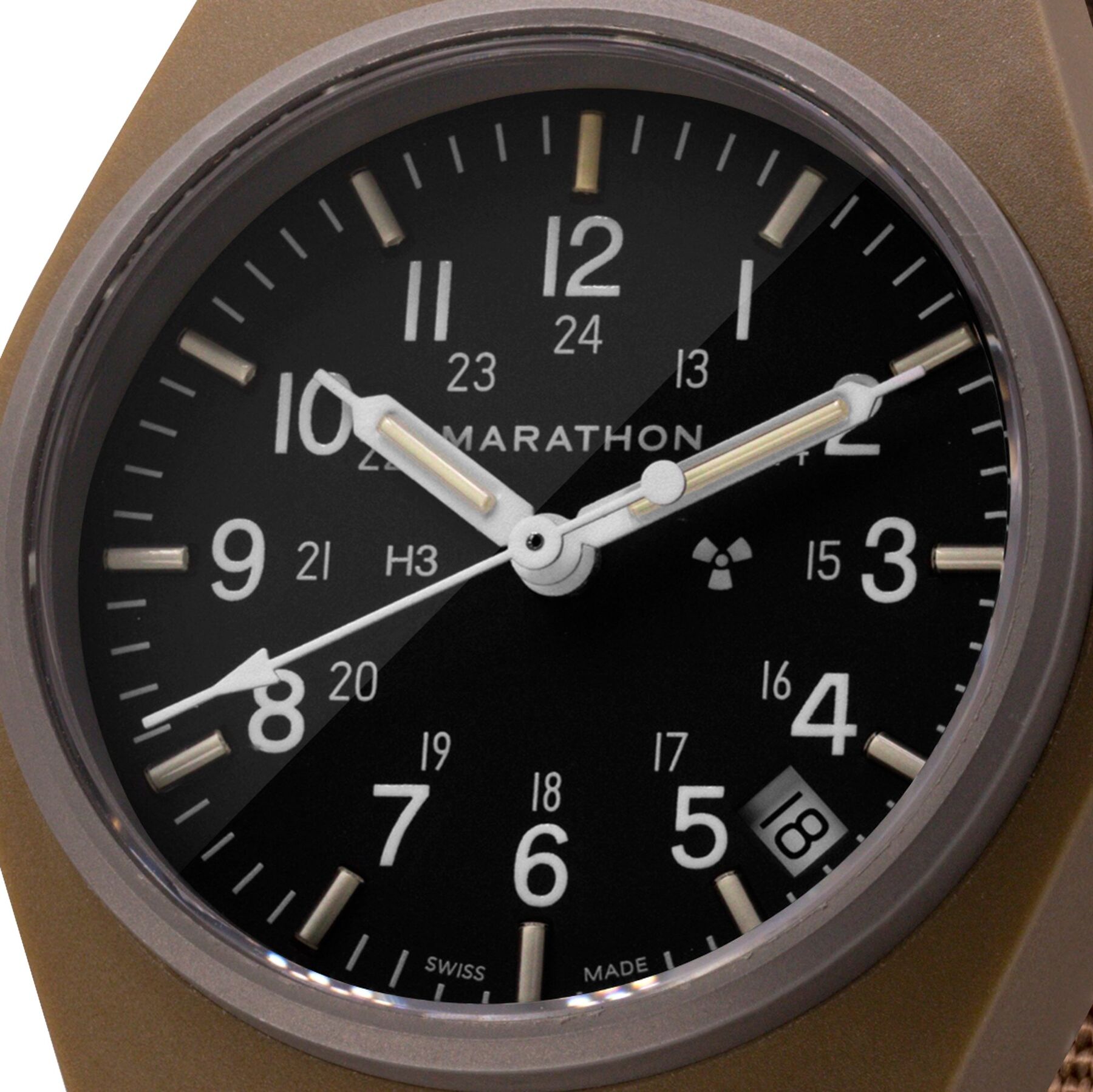 Marathon GPQ-Date Desert Tan NGM Field Watch | Marathon Watch ...